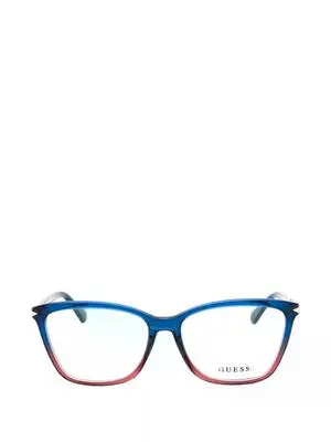 Guess Gradient-effect Cat-eye Glasses Blue