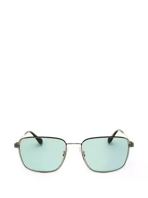 POLICE Rectangle-frame Metal Sunglasses - Gold