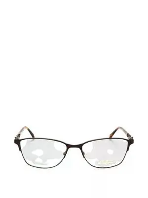 EMOZIONI Rectangle-frame Glasses - Brown