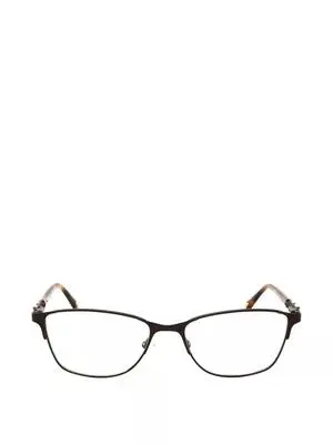EMOZIONI Rectangle Frame Eyeglasses - Brown