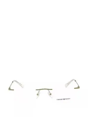 Emporio Armani Cat-eye Rimless Glasses - Green