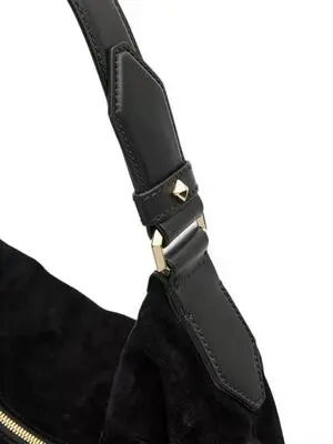 JIMMY CHOO Ana Suede Shoulder Bag