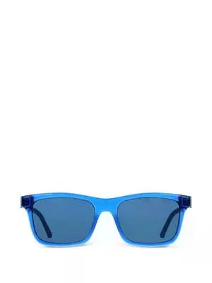 FERRAGAMO Gancini Rectangle-frame Sunglasses - Blue