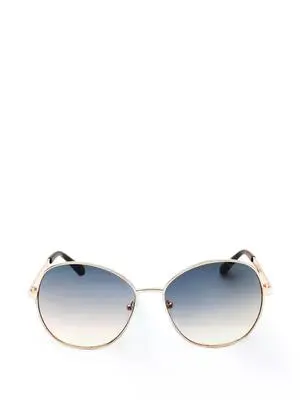 Guess Round-frame Sunglasses - Gold