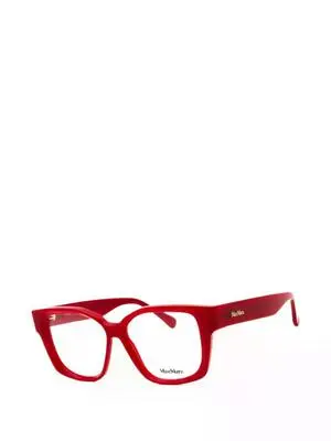 Max Mara Rectangular-frame Glasses - Red