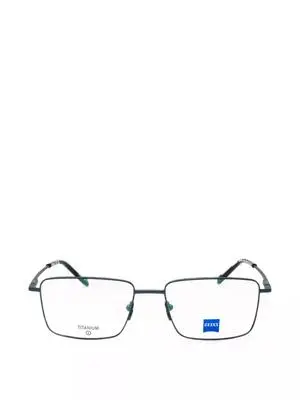 ZEISS Titanium Rectangle Frame Eyeglasses - Black