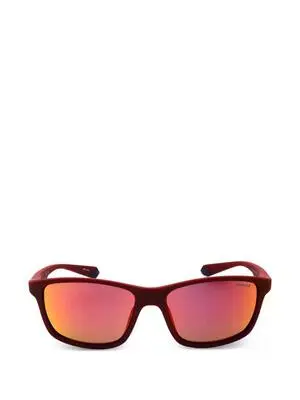 POLAROID Rectangle Frame Sunglasses - Red