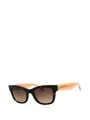 Kate Spade New York Aimee Rectangle-frame Sunglasses - Brown