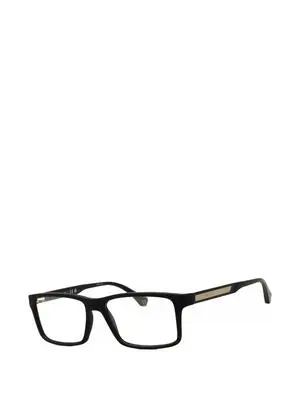 Emporio Armani Rectangle Frame Eyeglasses - Black