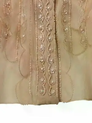 Valentino Garavani Bead-embellished Lace-trim Shirt