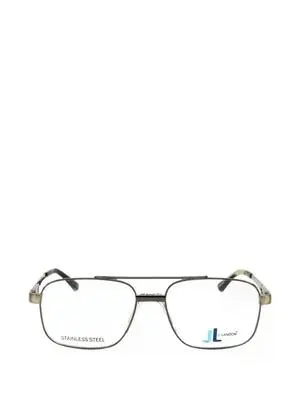 J. LANDON Rectangular Frame Eyeglasses - Grey