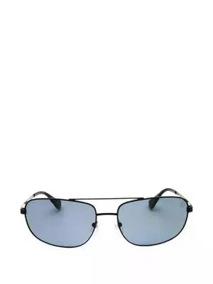 Timberland Rectangle-frame Metal Sunglasses - Black