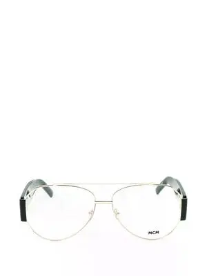 Mcm Pilot-frame Glasses - Gold