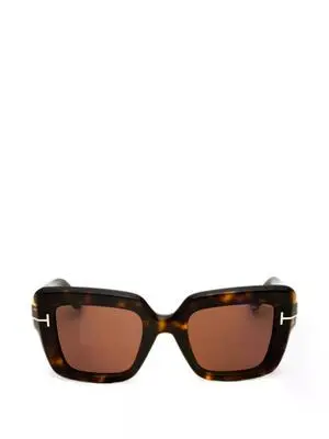 TOM FORD Oversized Square-frame Sunglasses - Brown