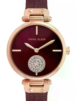 Anne Klein Crystal Embellished Watch