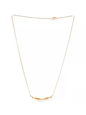 Cartier Entrelaces Pendant 18k Rose Gold Necklace - Pink