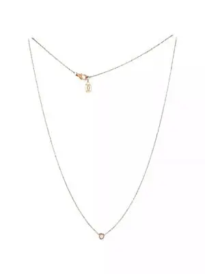 Cartier D'amour Pendant 18k Rose Gold With Diamond Xs Necklace - Pink