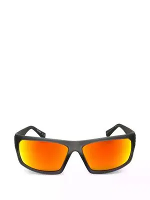HARLEY-DAVIDSON Rectangle Frame Polarized Sunglasses - Black
