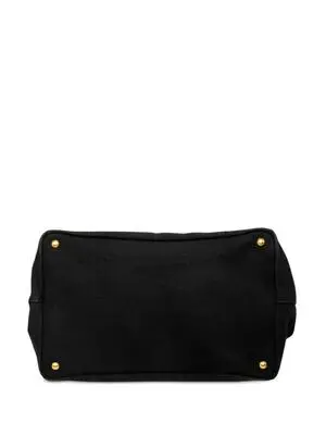 Prada 2013-2026 Large Canvas Canapa Logo Tote Satchel