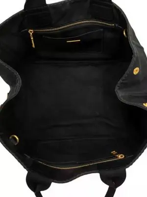 Prada 2013-2026 Large Canvas Canapa Logo Tote Satchel