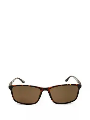 CHESTERFIELD Tortoiseshell Effect Rectangle Frame Sunglasses - Brown