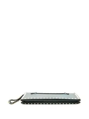 Valentino Garavani 2000-2017 Leather Rockstud Flap Clutch Bag