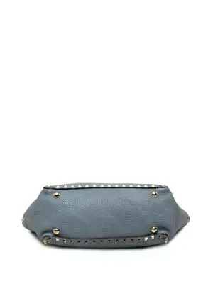 Valentino Garavani 2000-2017 Small Leather Rockstud Trapeze Satchel