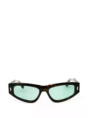 Calvin Klein Tortoiseshell-effect Cat-eye Frame Sunglasses - Brown