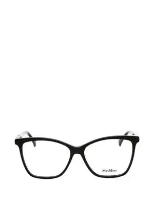 Max Mara Rectangle-frame Glasses - Black