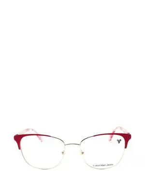 Calvin Klein Cat-eye Frame Glasses - Red