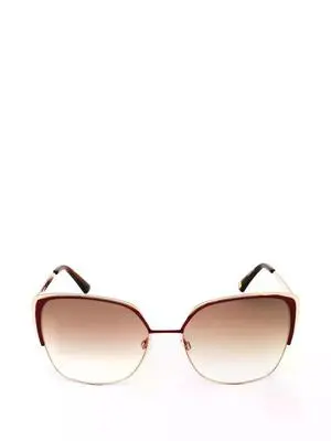 Anne Klein Cat Eye Frame Sunglasses - Red