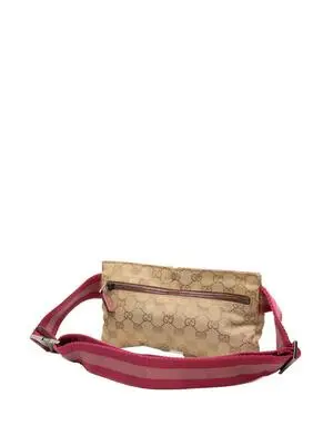 Gucci 2000-2015 Gg Canvas Web Double Pocket Belt Bag