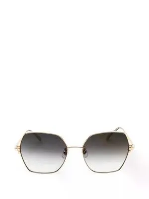 Chopard Geometric-frame Sunglasses - Gold