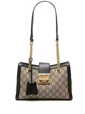 Gucci 2000-2015 Small Gg Supreme Padlock Tote Bag