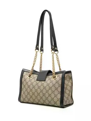 Gucci 2000-2015 Small Gg Supreme Padlock Tote Bag