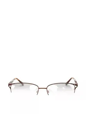 EMOZIONI Oval Frame Eyeglasses - Brown