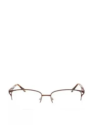 EMOZIONI Oval Frame Eyeglasses - Brown