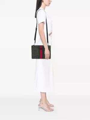 Gucci 2016-2026 Gg Supreme Caleido Web Bee Crossbody Bag