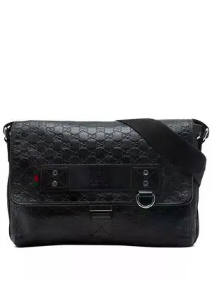Gucci 2016-2026 Guccissima Web Crossbody Bag - Black