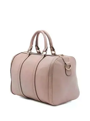 Gucci Calfskin Leather Satchel With Microssima Trim