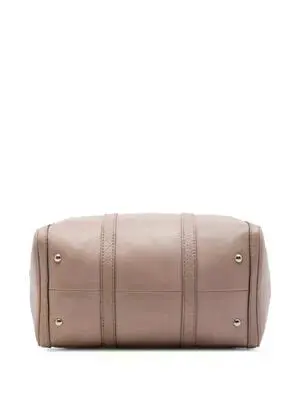 Gucci Calfskin Leather Satchel With Microssima Trim
