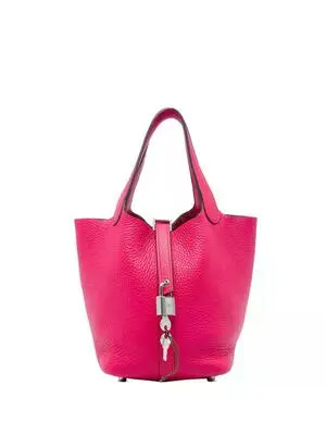 Hermès 2017 Clemence Picotin Lock 18 Handbag - Pink