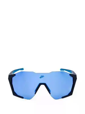 Nike Charged Shield-frame Sunglasses - Blue