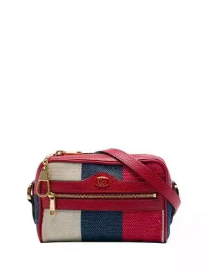 Gucci 2016-2026 Mini Canvas Ophidia Crossbody Bag - Red