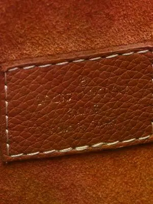LOUIS VUITTON Grained Calfskin Hobo Bag - Brown
