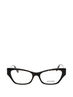 Guess Tortoiseshell-effect Cat-eye Glasses - Brown