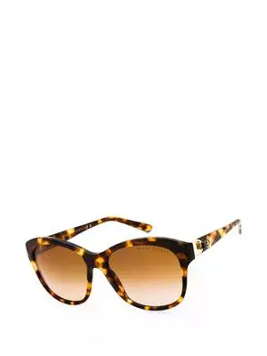 Ralph Lauren Tortoiseshell-effect Oval-frame Sunglasses - Brown