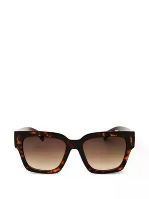 DRAPER JAMES Tortoiseshell Rectangle Frame Sunglasses - Brown
