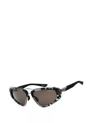 Nike Electric Drip Geometric-frame Sunglasses - Black