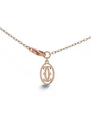 Cartier D'amour Pendant 18k Rose Gold With Diamond Large Necklace - Pink